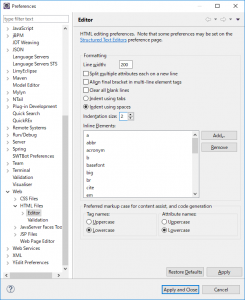 eclipse で簡単フォーマット Java/javascript/HTML/CSS/XML - ITエンジニアの定時退社Tips
